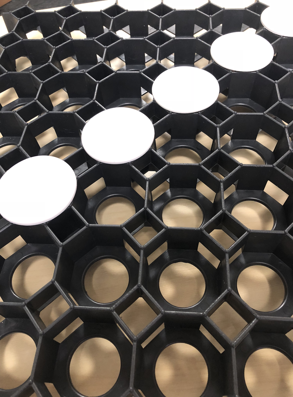 Bodpave 40 White Parking Markers - Plastic Paving Grids | Green-tech